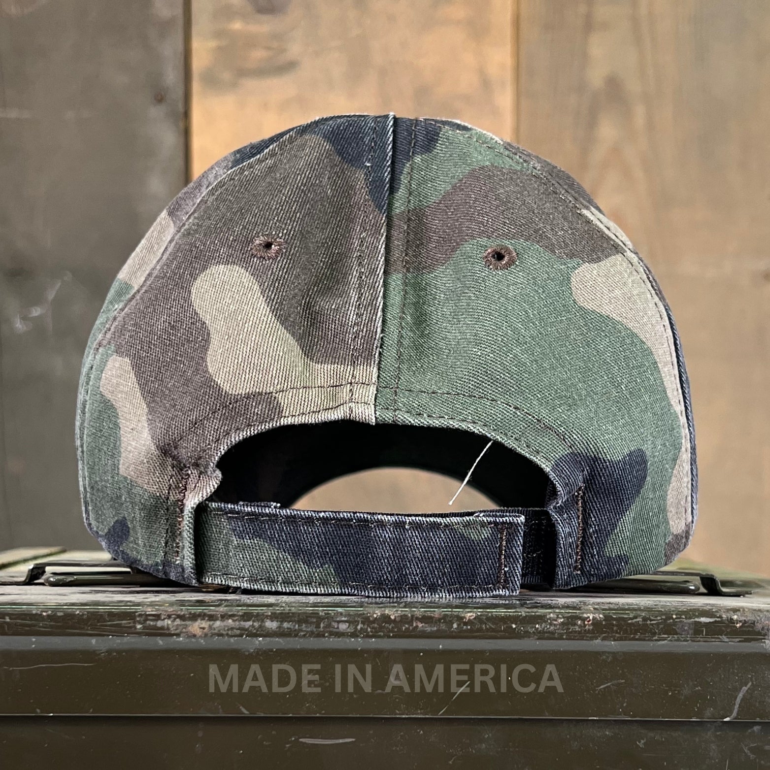 Woodland Camouflage American Flag Hat Made In USA – The American Hat ...